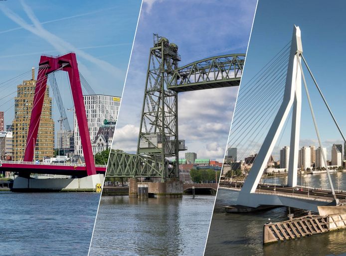 Rotterdamse bruggen zijn iconen, kan de 'goedkope' nieuwe stadsbrug dat ...