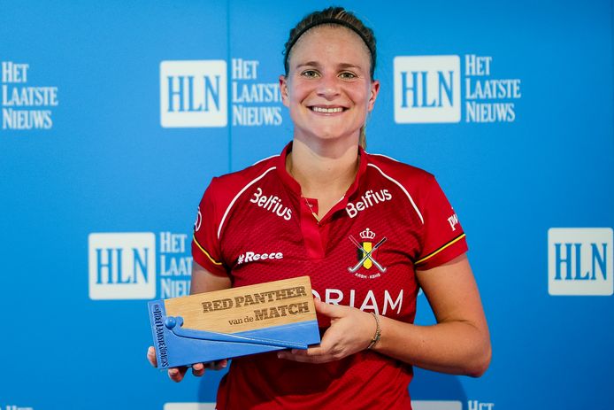 Alix Gerniers verkozen tot ‘Red Panther van de Match’ tegen Wit-Rusland ...