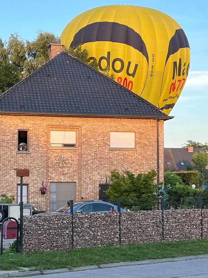 En dan landt er plots een luchtballon nét naast je huis: “Gelukkig ...