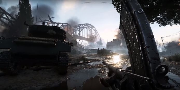 In Battlefield V vecht je met geallieerde troepen bij de Waalbrug ...
