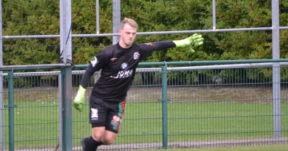 Kevin Delbaen stopt penalty in slotfase waarna KGR Katelijne zege van ...