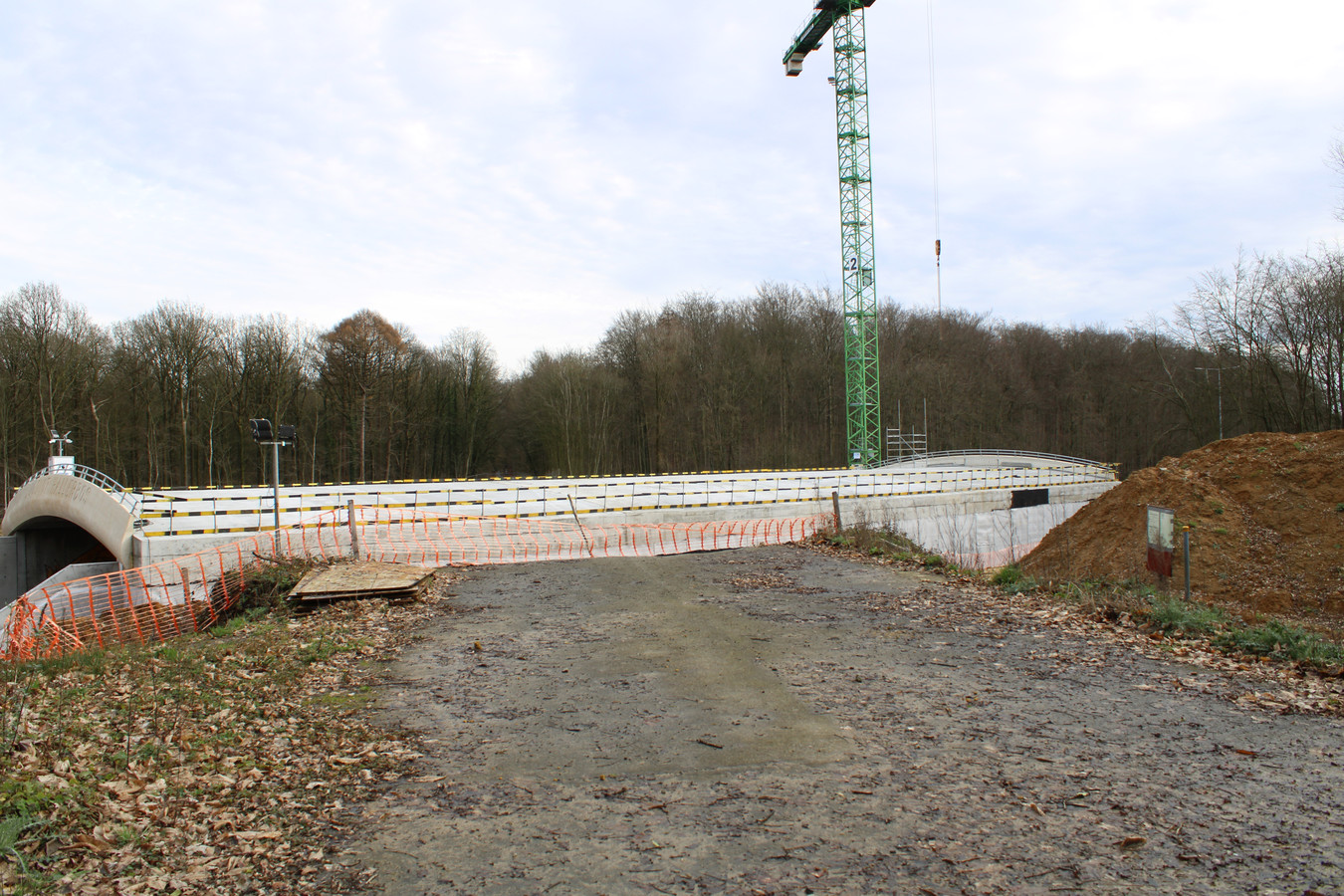 Eerste fase bouw ecoduct Hallerbos afgerond | Foto | hln.be