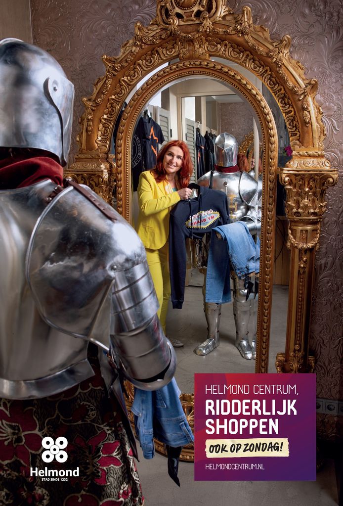 Helmond zet ridder in om meer bezoekers naar het centrum te lokken ...