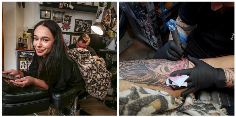 EXCLUSIEF: 'Temptation'-Zwanetta laat pauwveer tatoeëren op achterkant ...