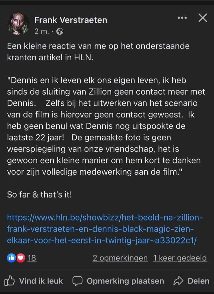 Hét beeld na ‘Zillion’: Frank Verstraeten en Dennis Black Magic zien ...