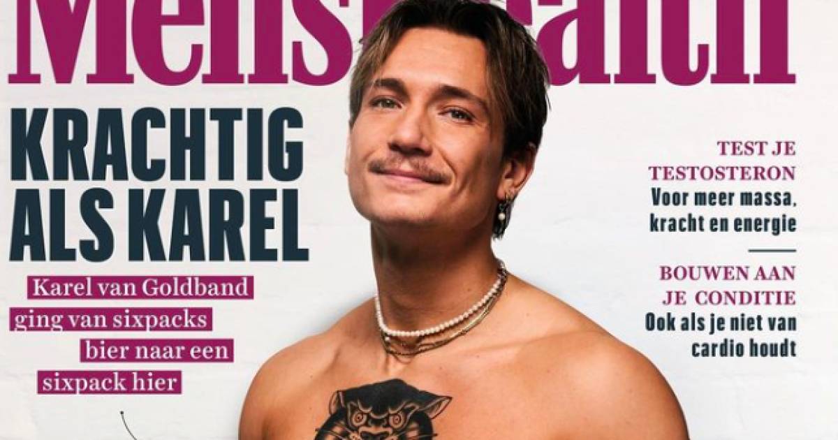 Goldband-zanger Karel Gerlach toont sixpack op cover mannenblad, vriendin Maan smult | Show | AD.nl