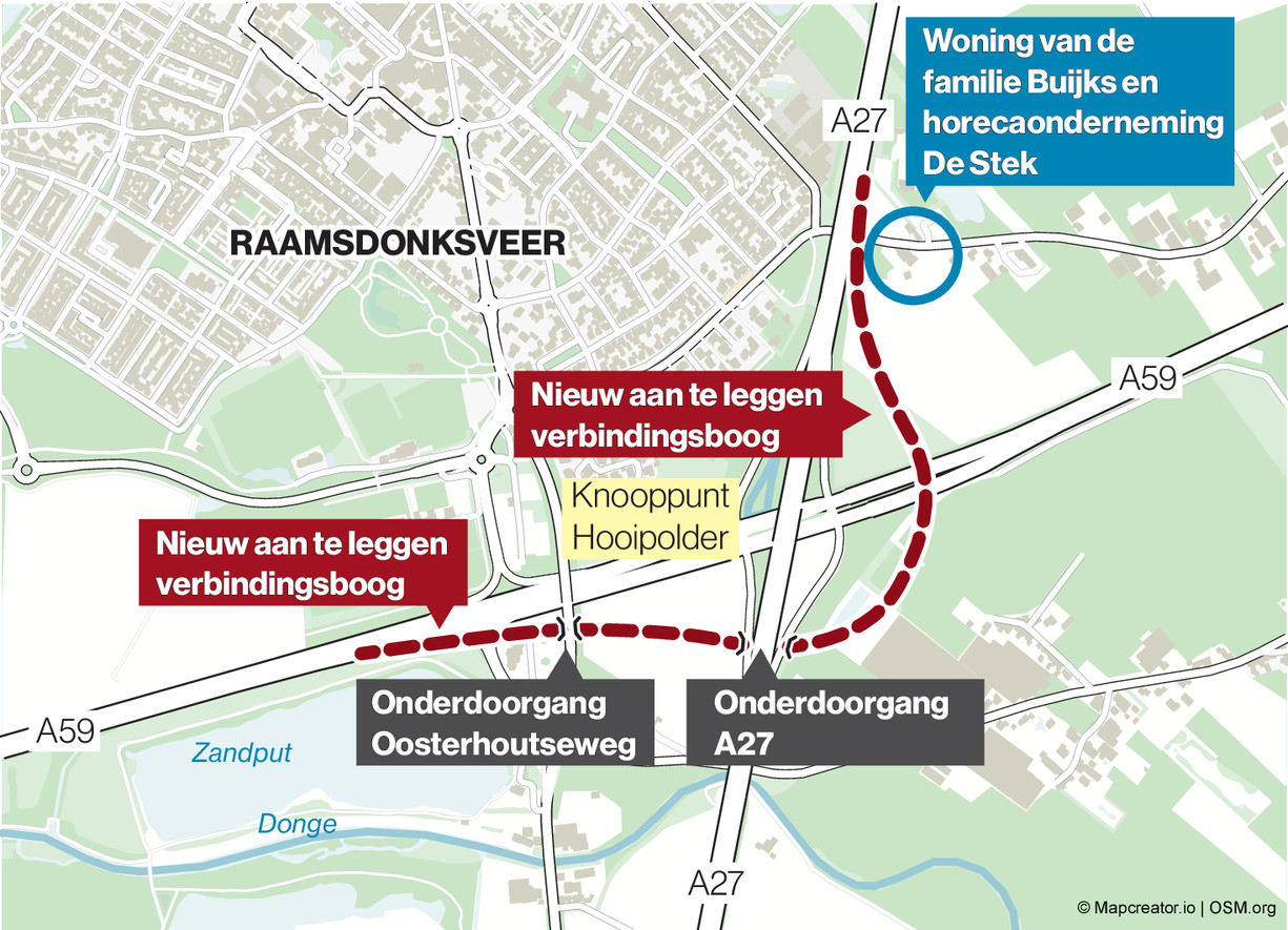 Mega-operatie bij knooppunt Hooipolder in volle gang, graafmachines ...