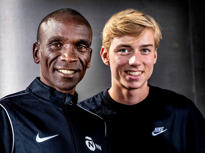 Toptalent Niels Laros (17) krijgt advies van wereldtopper Eliud ...