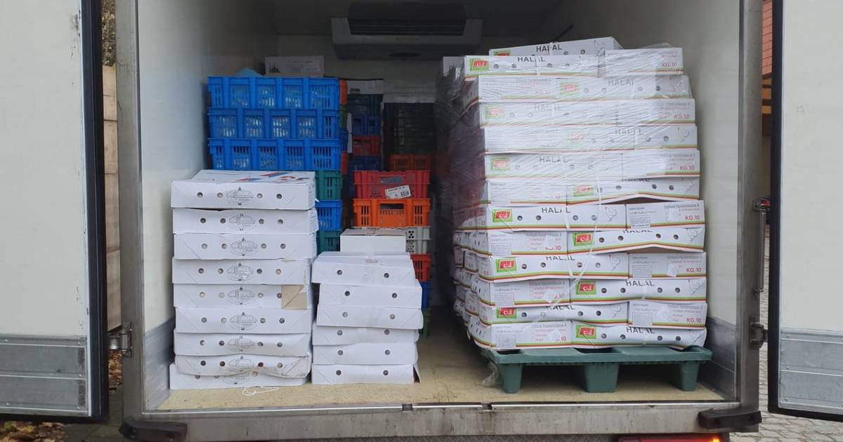 Voertuig overladen met kipproducten: bestuurder krijgt boete van 3200 ...