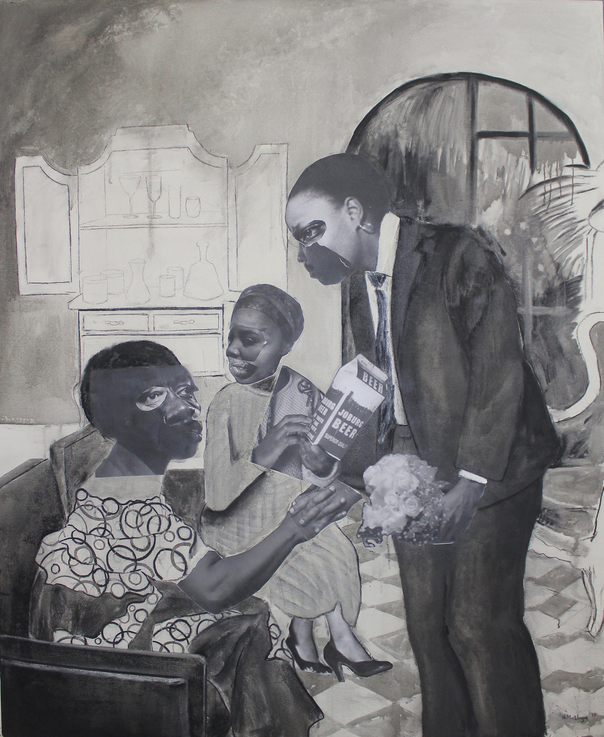 De wereld van Neo Matloga refereert aan het dagelijks leven van ...