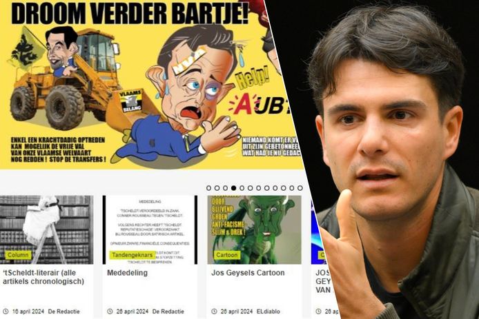 Satirische website ‘t Scheldt overweegt te stoppen na veroordeling in zaak met Conner Rousseau ...