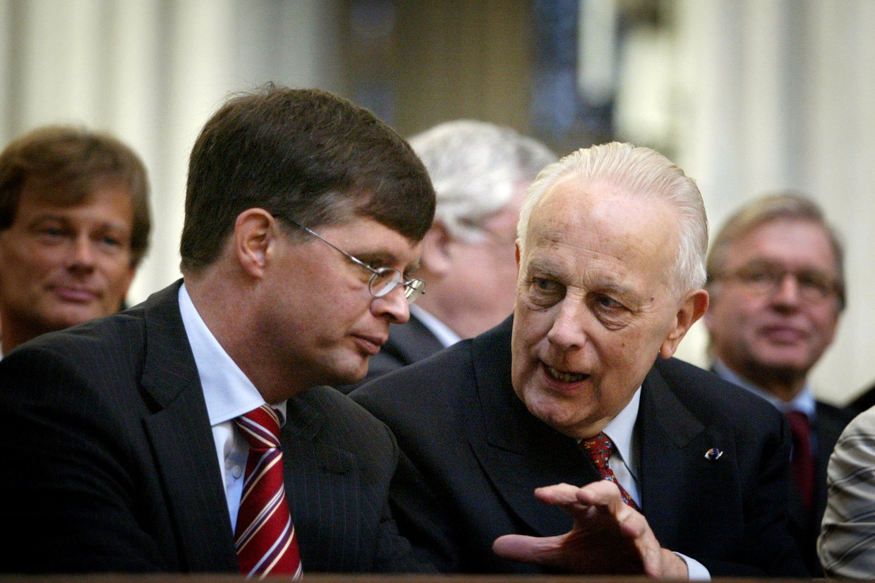 'Rooie Piet', aartsvader, of in elk geval vroedvrouw van het CDA