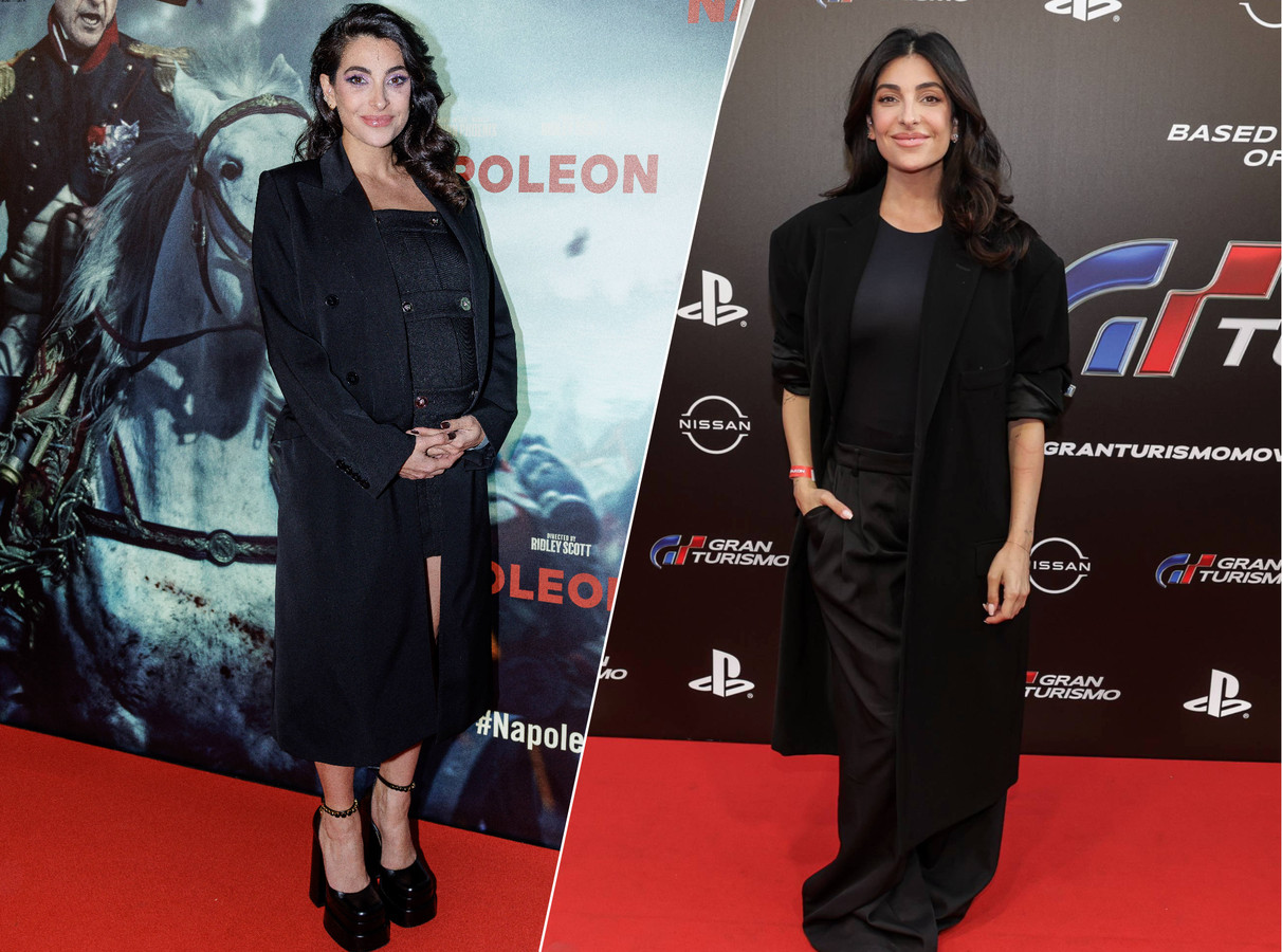 Typisch Anna Nooshin: pumps of sneakers met hoog opgetrokken sokken ...