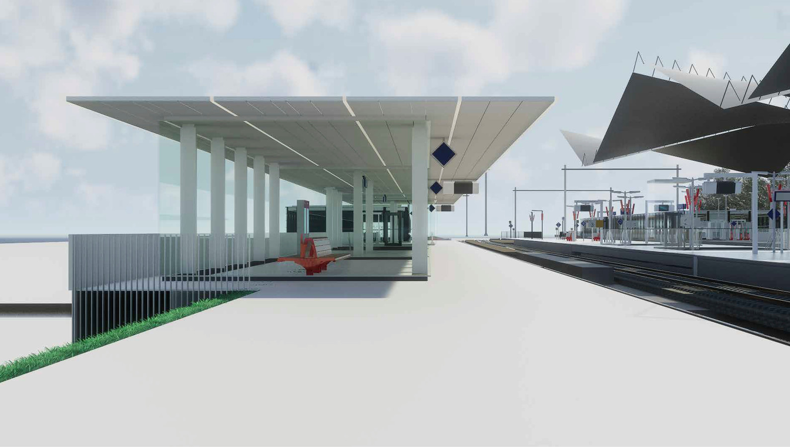 Zo komt perron 4 op station Tilburg eruit te zien: nieuwe kap ...