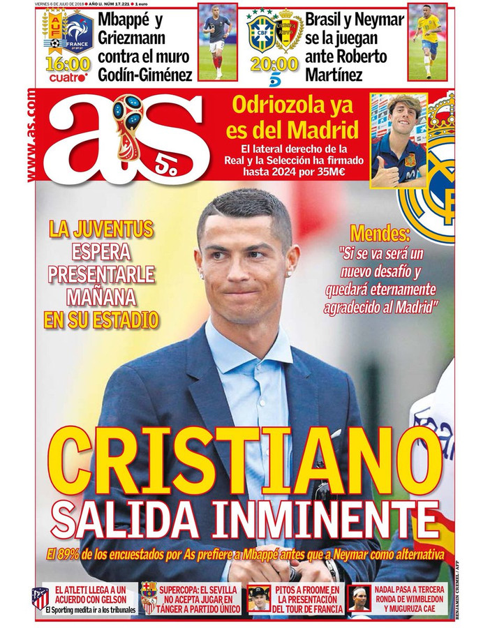 Spaanse en Italiaanse media: 'Presentatie CR7 op 7/7' | Foto | AD.nl