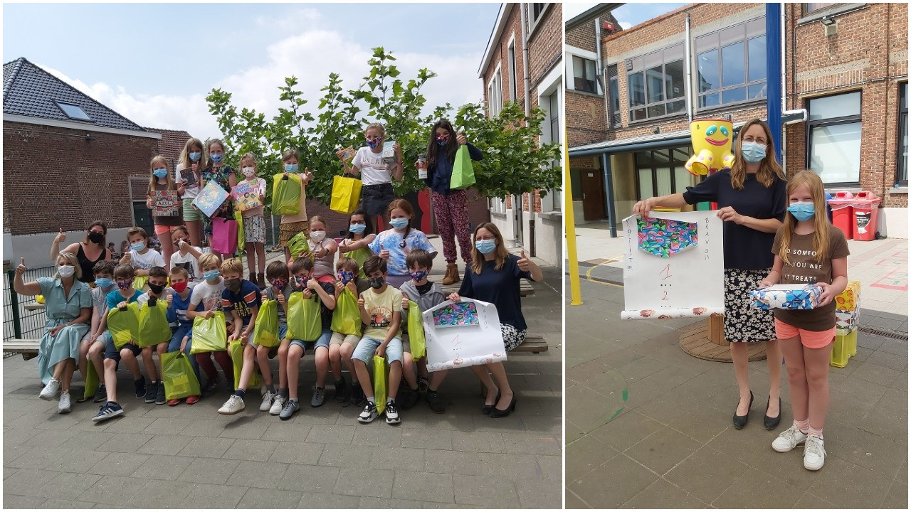 Marie tekent winnend ontwerp Ezelsoor en ook haar klas deelt in de ...