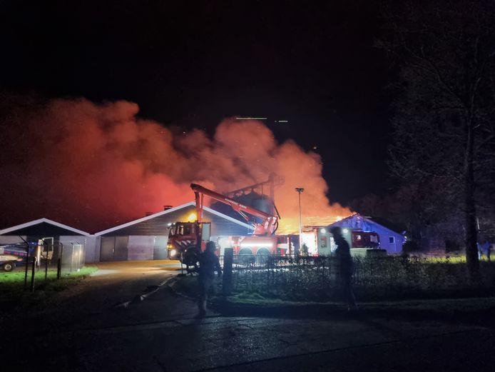Duizenden kippen omgekomen bij grote uitslaande brand in schuur bij Dronten | 112 nieuws Dronten ...