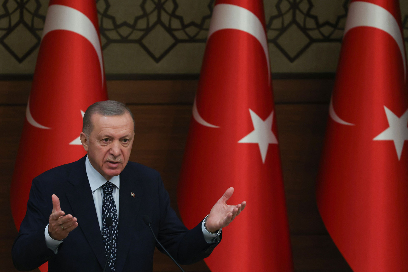 Turkije woest over Erdogan-afbeelding van Zweedse Koerden: aan touw ...