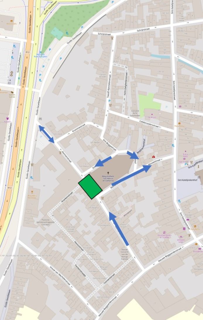 Groot Begijnhof kiest circulatieplan met groot plein voor Begijnhofkerk ...