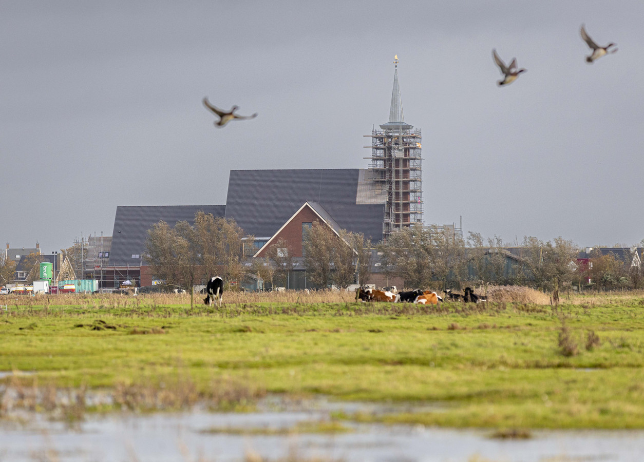 Grootste kerk van Zeeland bereikt hoogste punt | Foto | pzc.nl