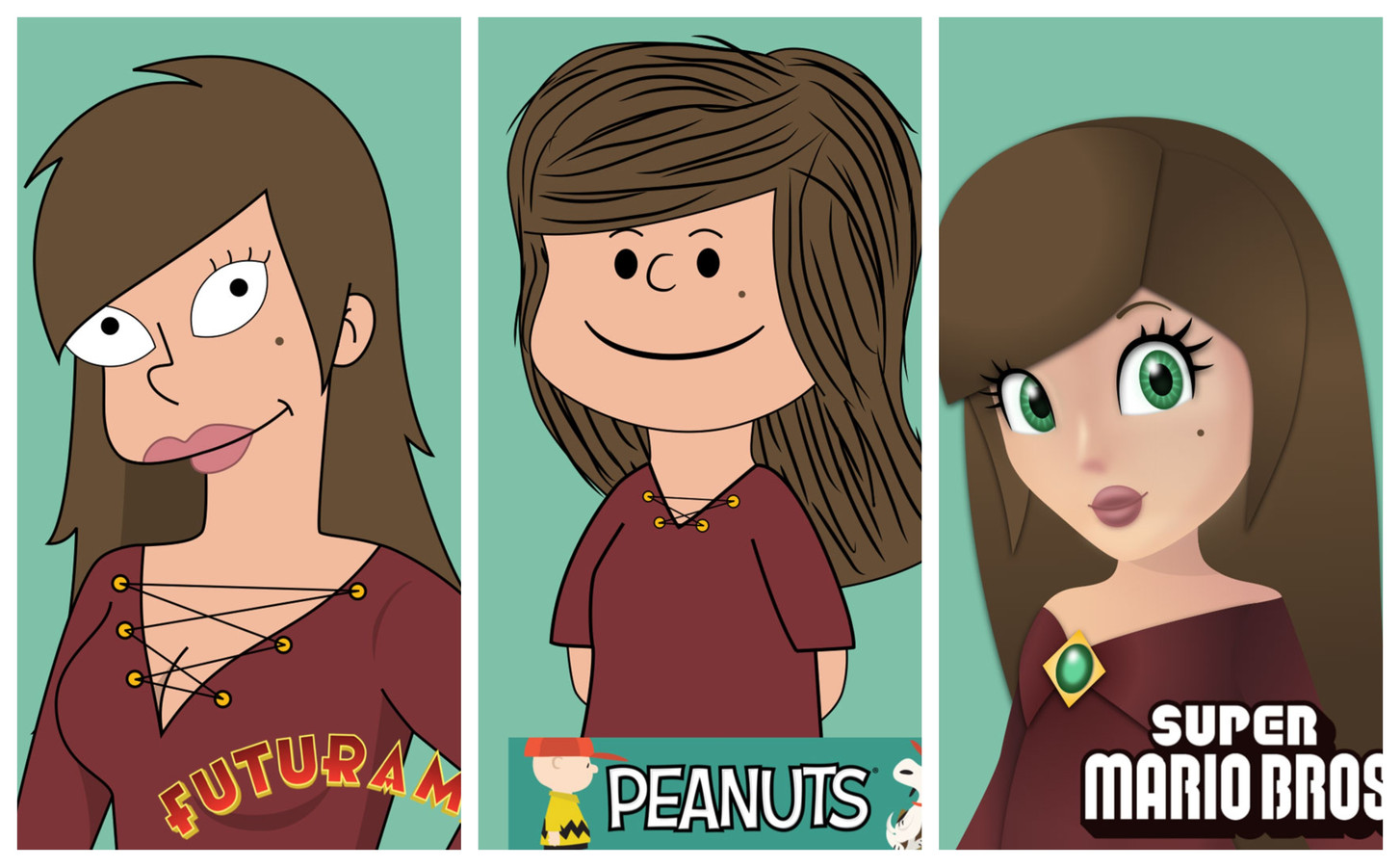 Dit meisje tekende 50 cartoonversies van zichzelf. Herken jij alle ...