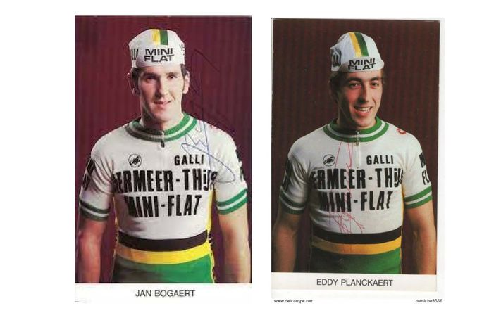 Eddy Planckaert en Jan Bogaert treffen elkaar opnieuw tijdens koers op ...