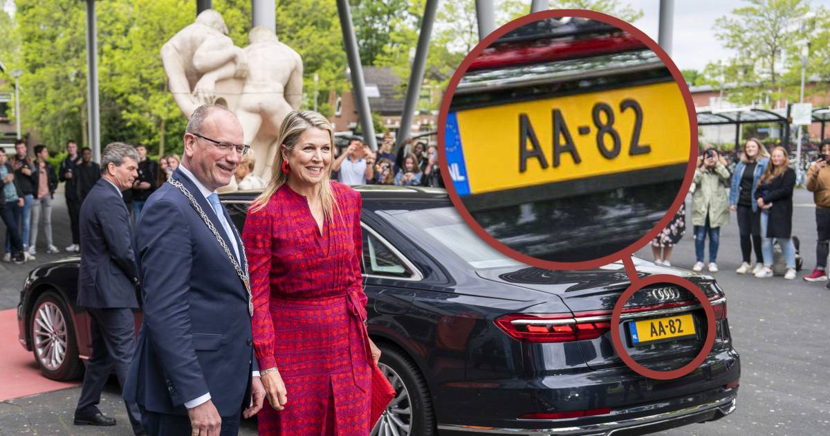 Die auto van Máxima in Apeldoorn, waarom heeft-ie zo'n apart kenteken? | Apeldoorn | AD.nl