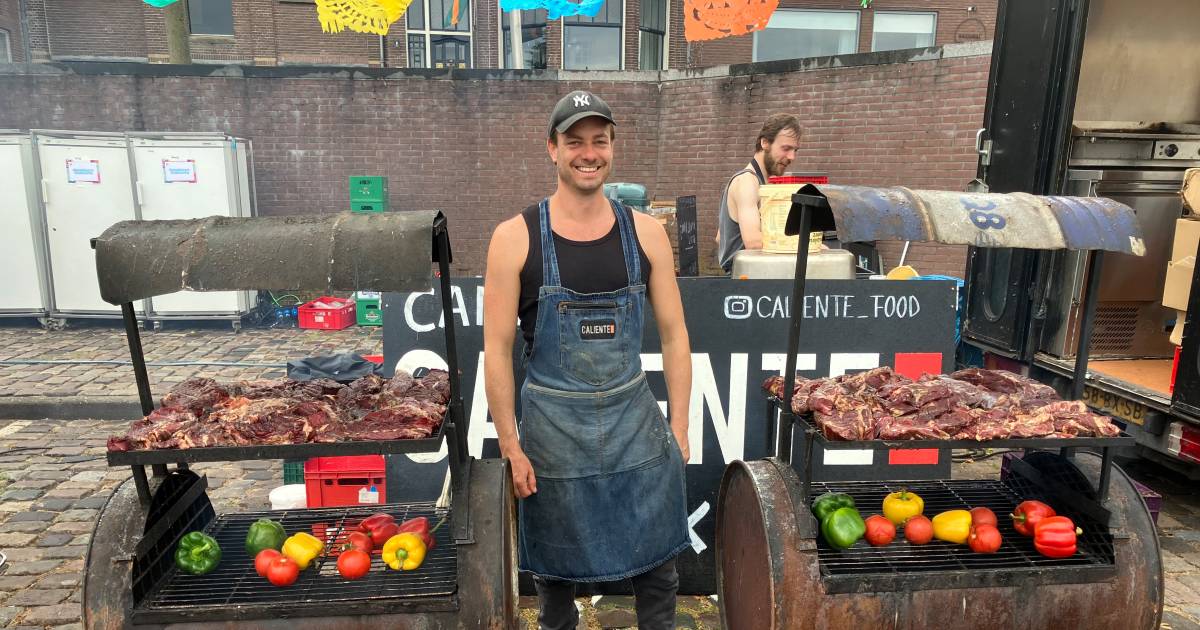 Bij Cantina Caliente ligt het vlees van morgen vele uren gaar te roken ...