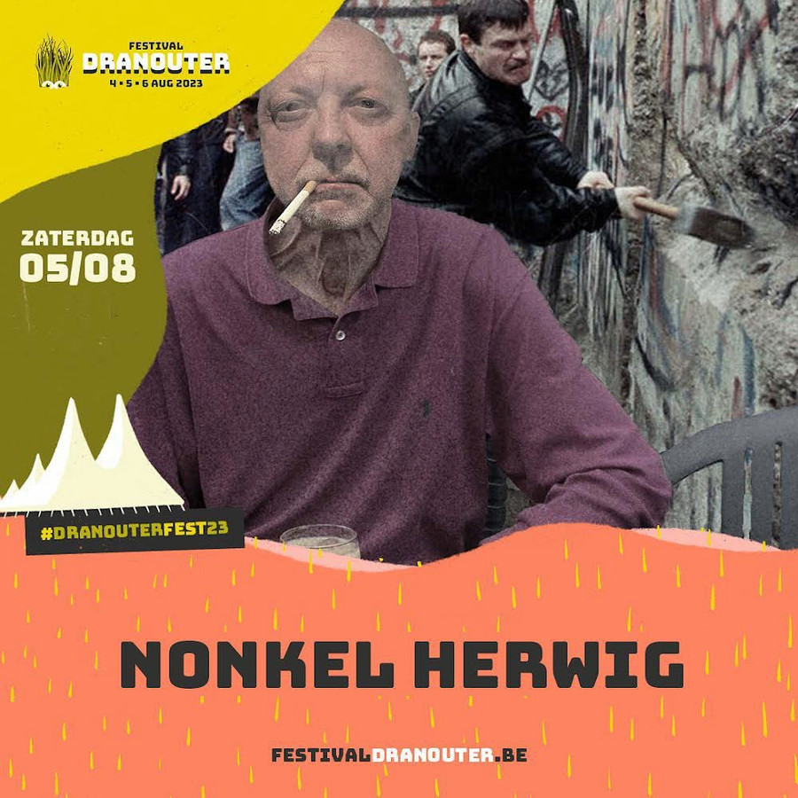 Olijke bende van † Nonkel Herwig mag het terrein van festival Dranouter ...