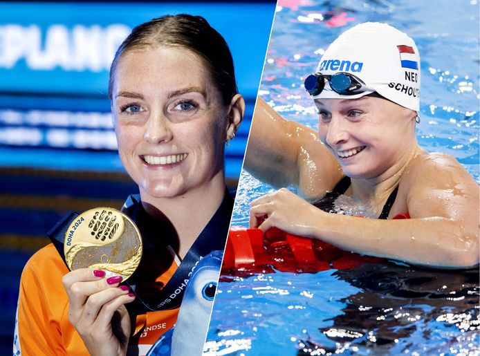 Marrit Steenbergen en Tes Schouten pakken goud bij WK zwemmen in Doha ...