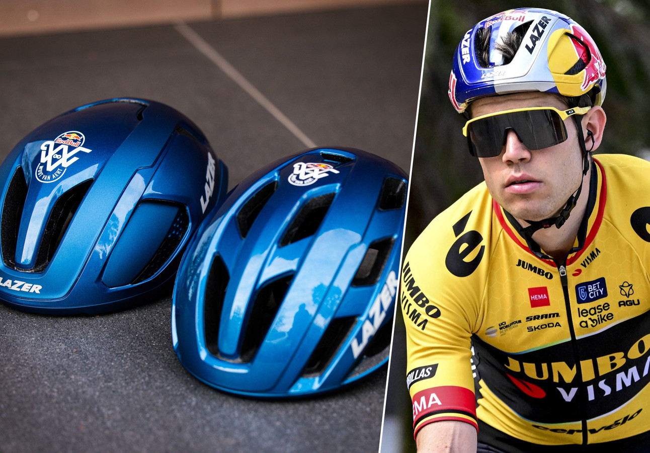 Wout van Aert start zaterdag met zelf ontworpen helm in Milaan-Sanremo ...