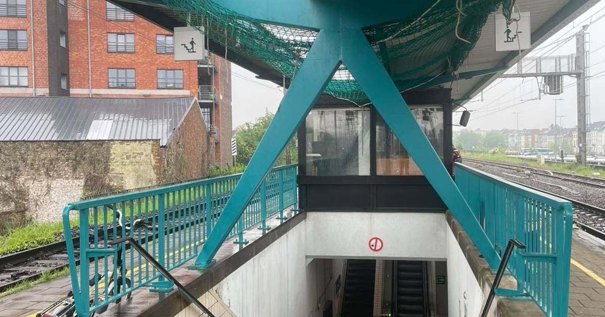 Gat in luifel aan station Gent-Dampoort wordt volgende week eindelijk ...
