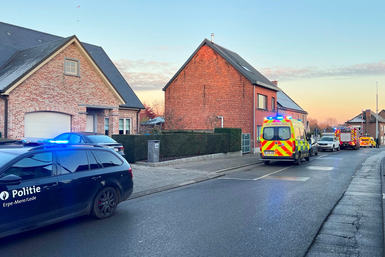 Vermoedelijke CO-vergiftiging in Bosstraat | Foto | hln.be