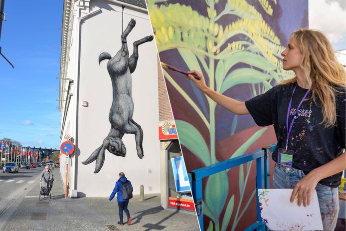 Lokerse straatkunstenares Kitsune Jolene vol lof over veelbesproken ...