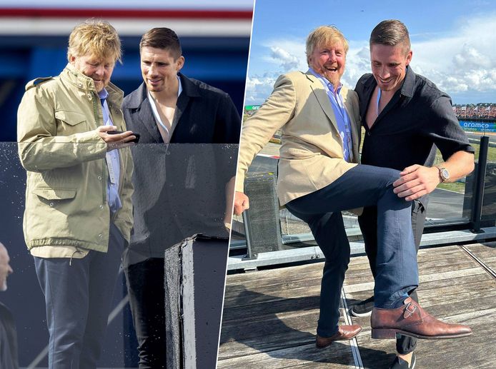 Koning Willem Alexander vermaakt zich met Rico Verhoeven en ‘vecht’ met ...