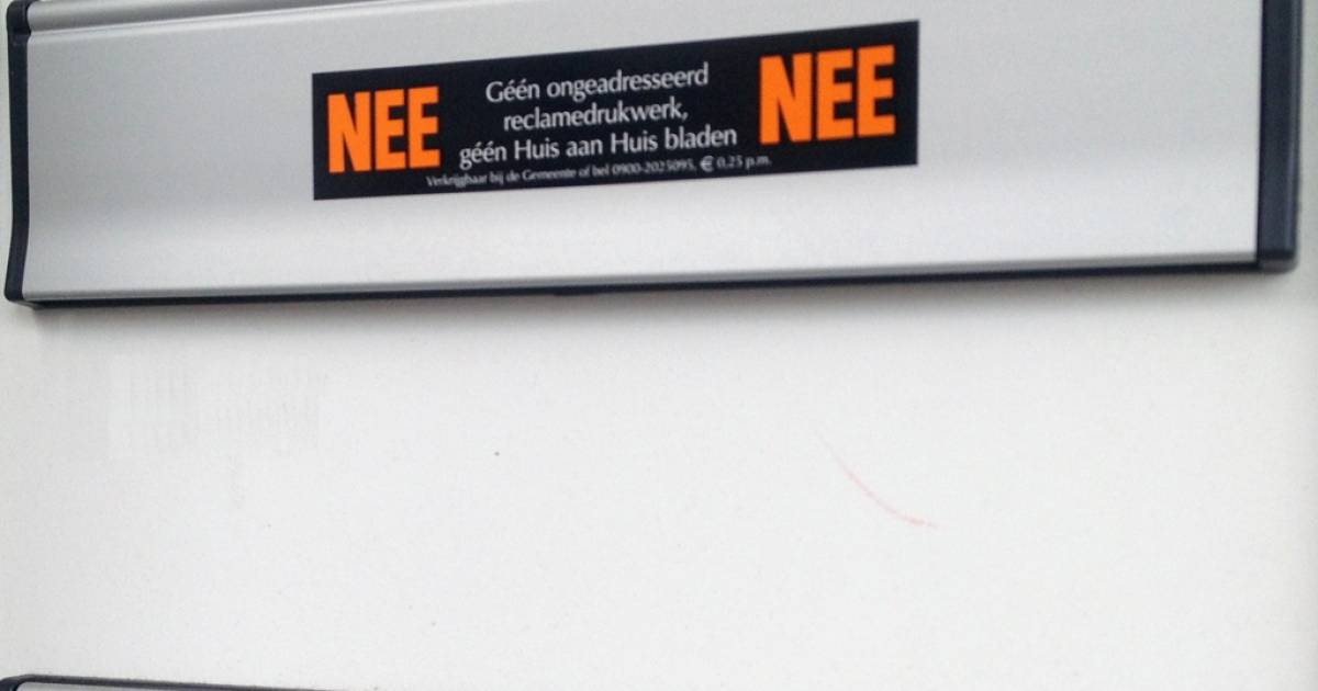 Aan reclamefolders kleven veel nadelen, GroenLinks Sluis wil daarom de ...