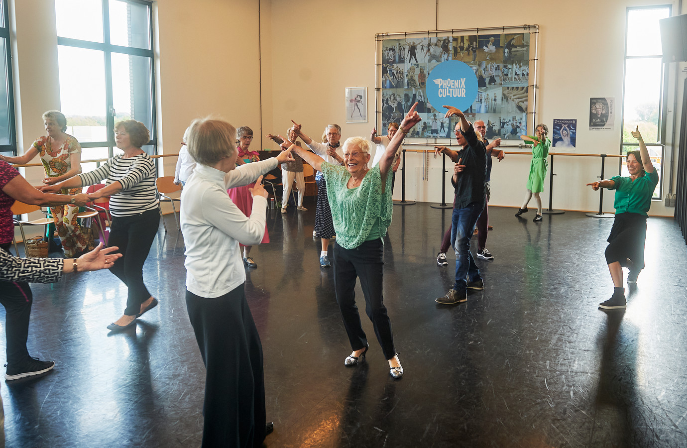 Op je zeventigste nog het podium op, best spannend maar ook leuk vinden ...