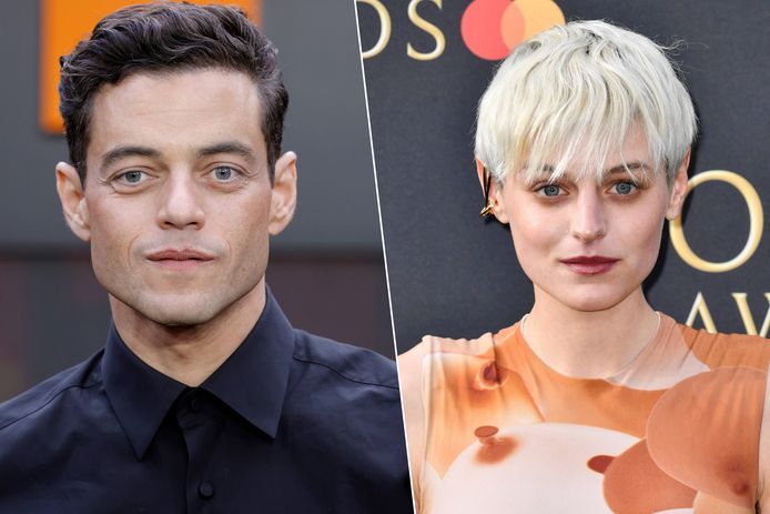 Vormen Rami Malek en ‘The Crown’-ster Emma Corrin dan toch een koppel? “Ze leken smoorverliefd ...