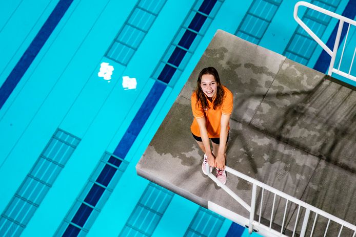 Van de toren duiken voelt voor Else Praasterink een beetje als kunnen ...