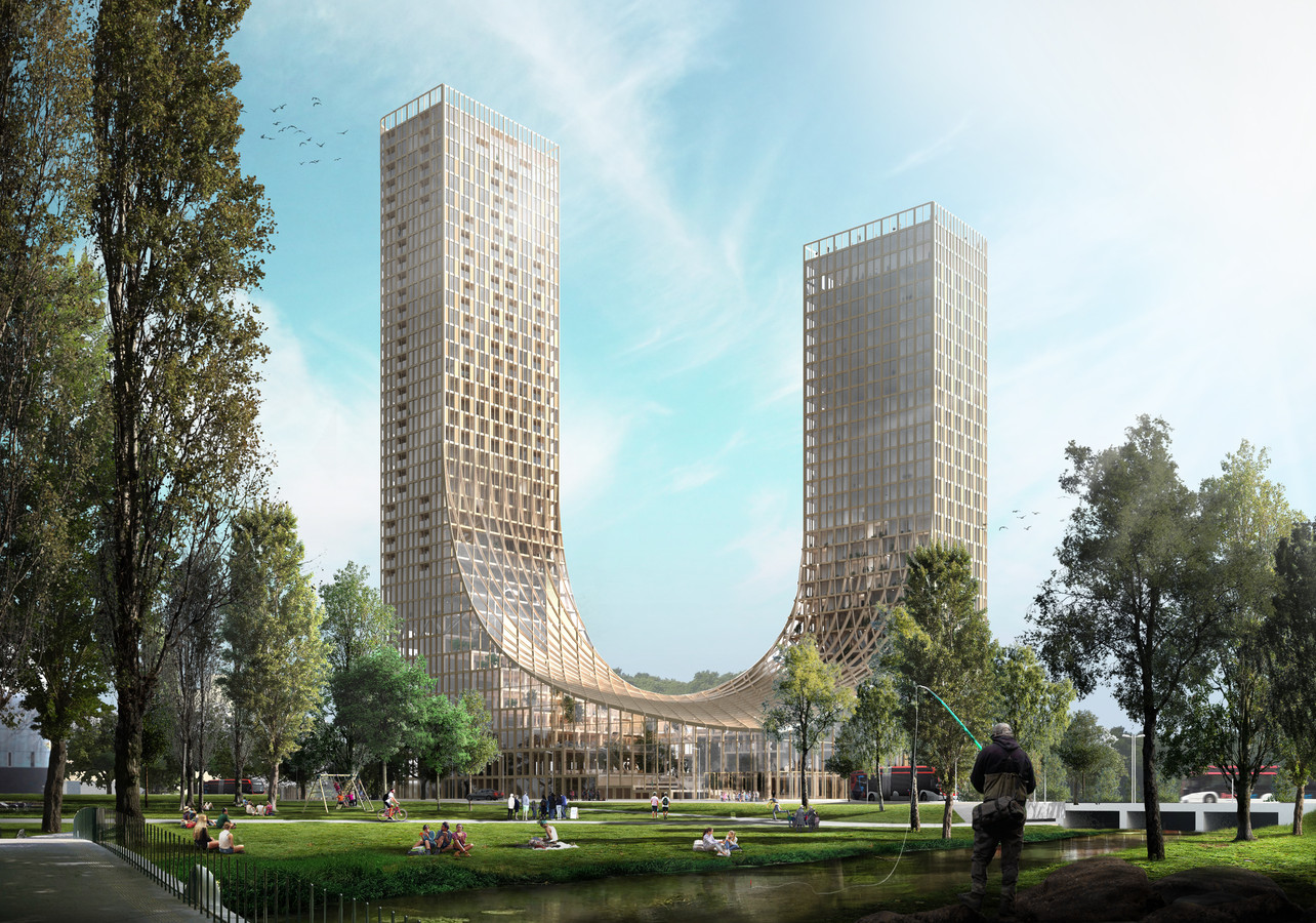 Het hoogste houten gebouw ter wereld komt in Eindhoven: Dutch Mountains ...