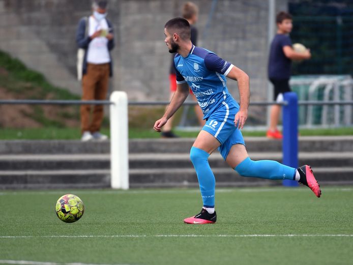 Robin Peeters met Ol. Wijgmaal tegen Harelbeke in Beker van België ...
