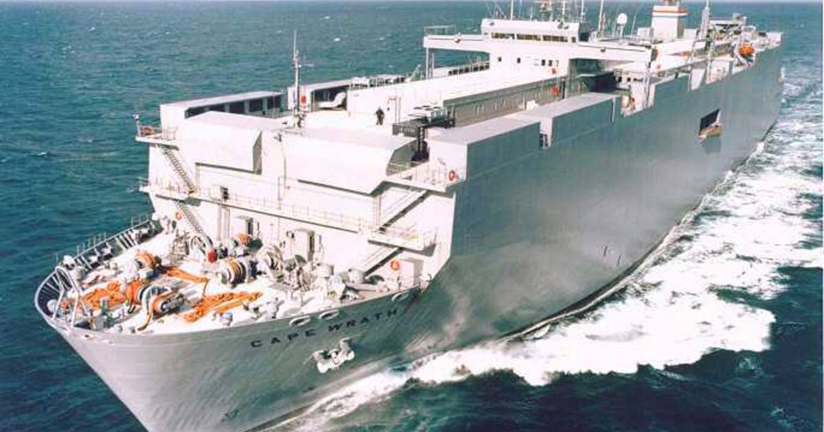 Le navire américain “MV Cape Wrath” est arrivé dans le port de ...