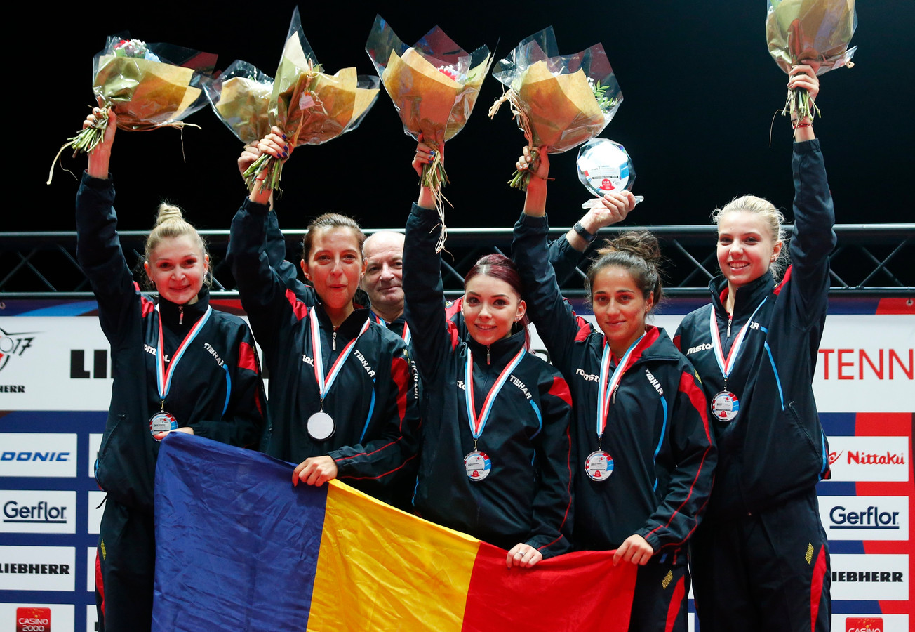 Roemenië pakt Europese titel tafeltennis na zege op Duitsland | Foto ...