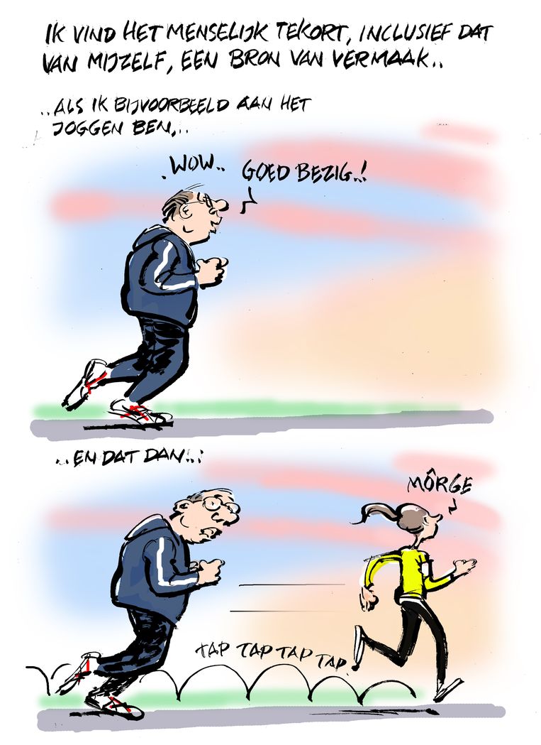 Trouw-tekenaar Tom Janssen is jarig, een interview in vijf cartoons
