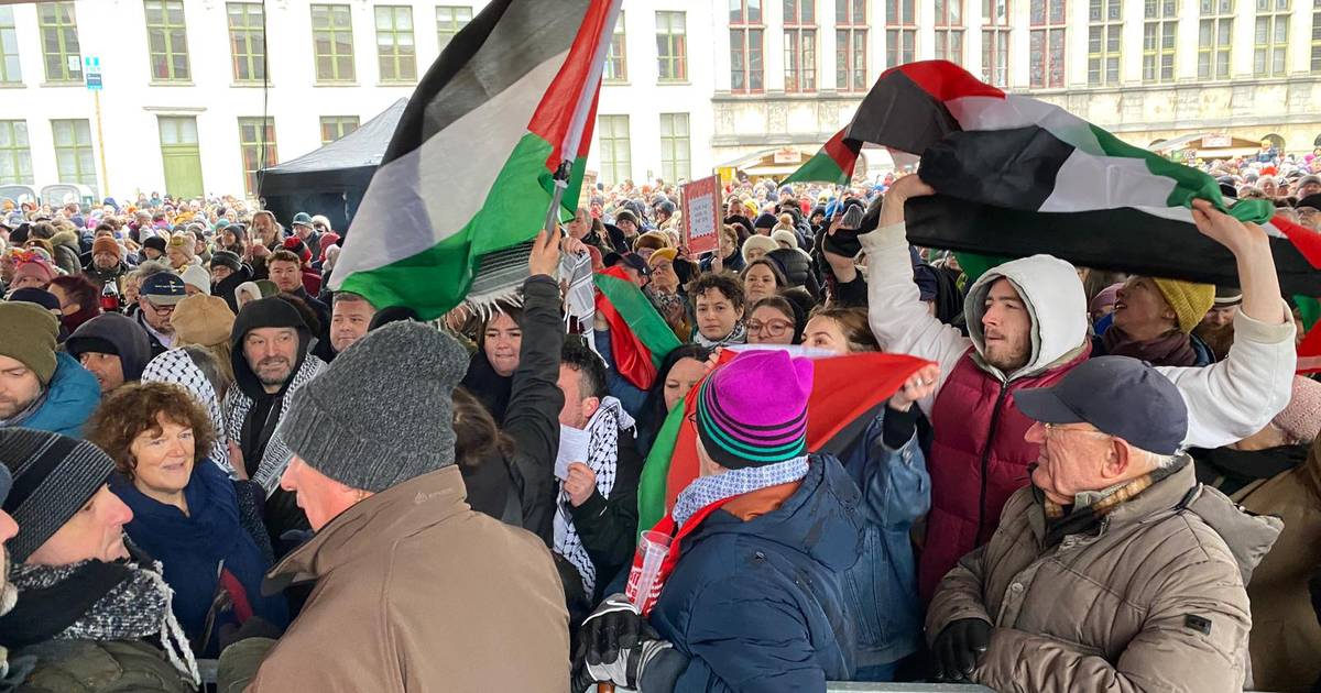 9 pro-Palestijnse actievoerders aangehouden tijdens nieuwjaarsreceptie ... 9 pro-Palestijnse actievoerders aangehouden tijdens nieuwjaarsreceptie ...