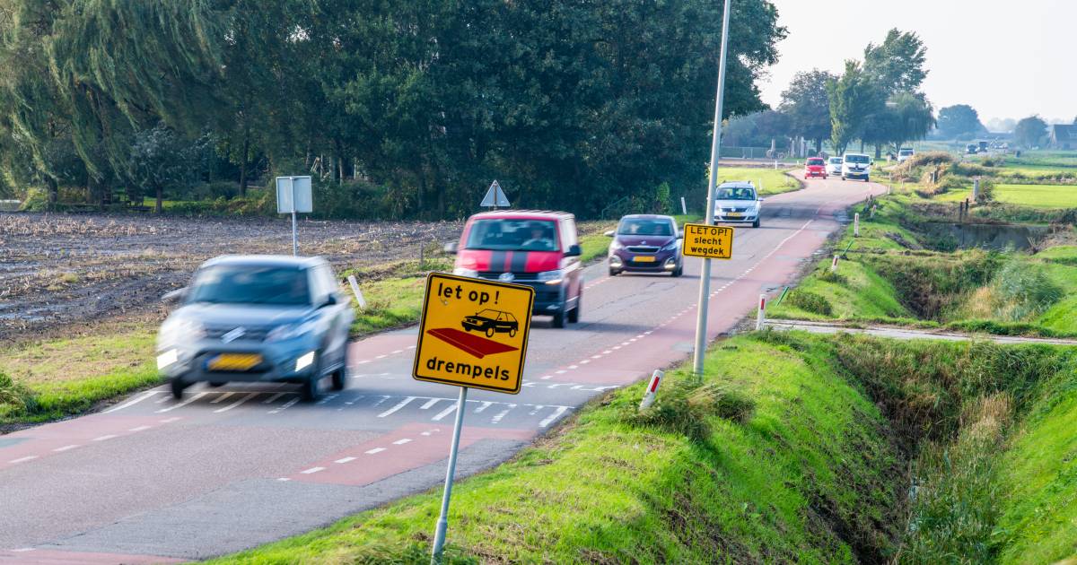 Proef op Geerweg om weg veiliger te maken met tijdelijke ...