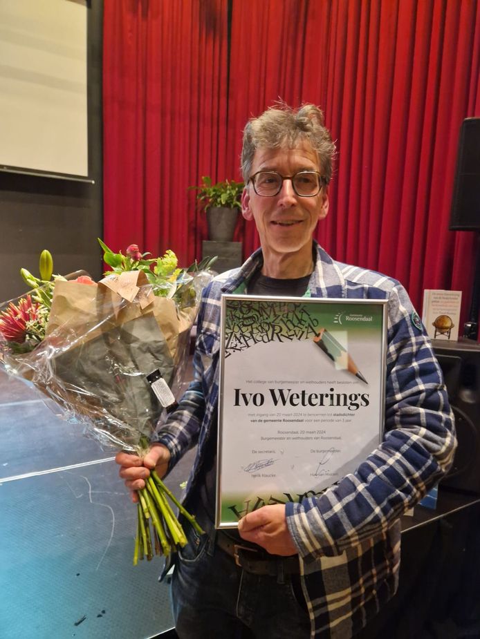 Ivo Weterings uit Wouw nieuwe stadsdichter gemeente Roosendaal ...