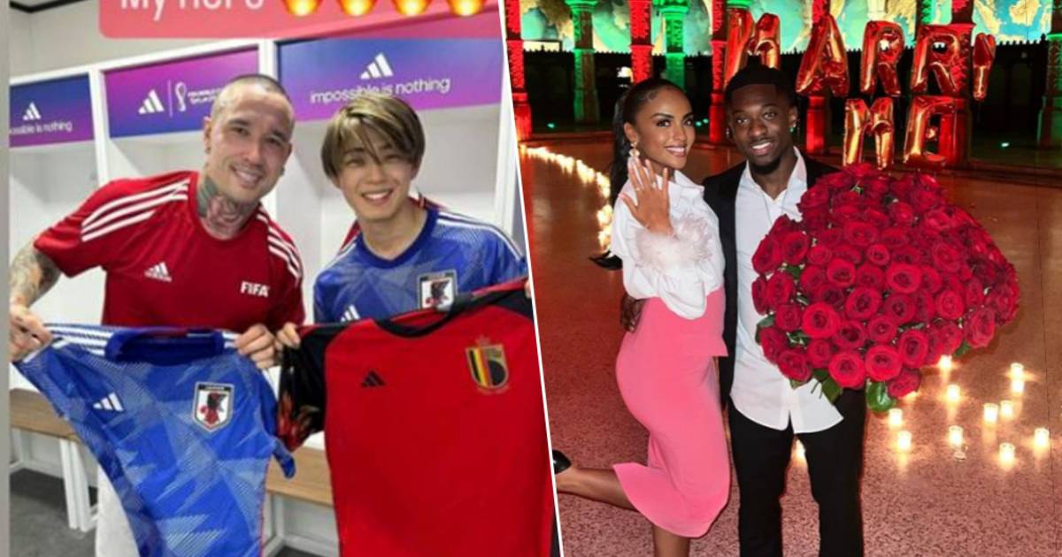 VOETBALLERS OP VAKANTIE. Nainggolan gaat graag op de foto en ziet ...