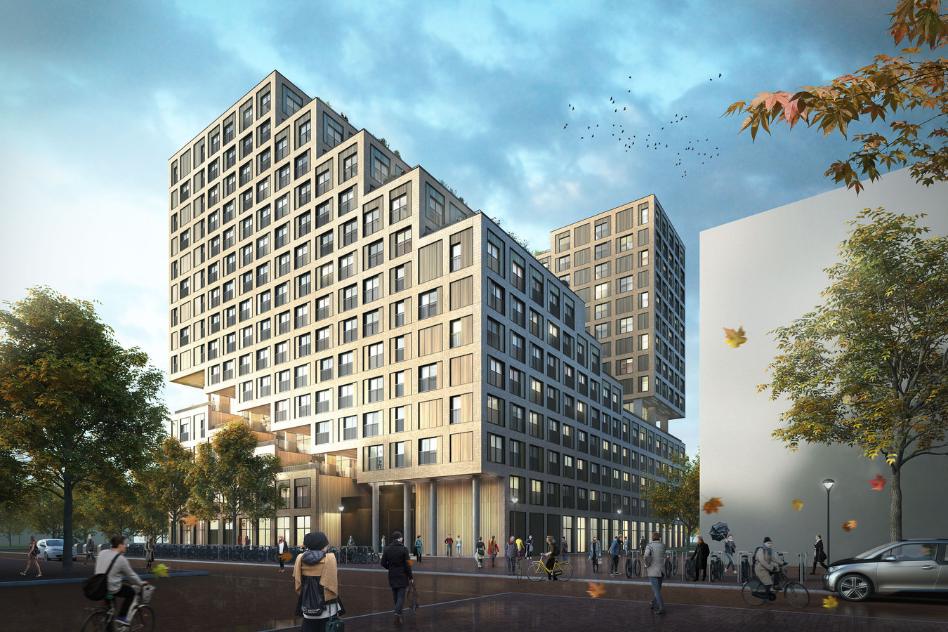 Bekijk hier hoe snel het hoogste gebouw van Utrecht Overvecht de lucht ...