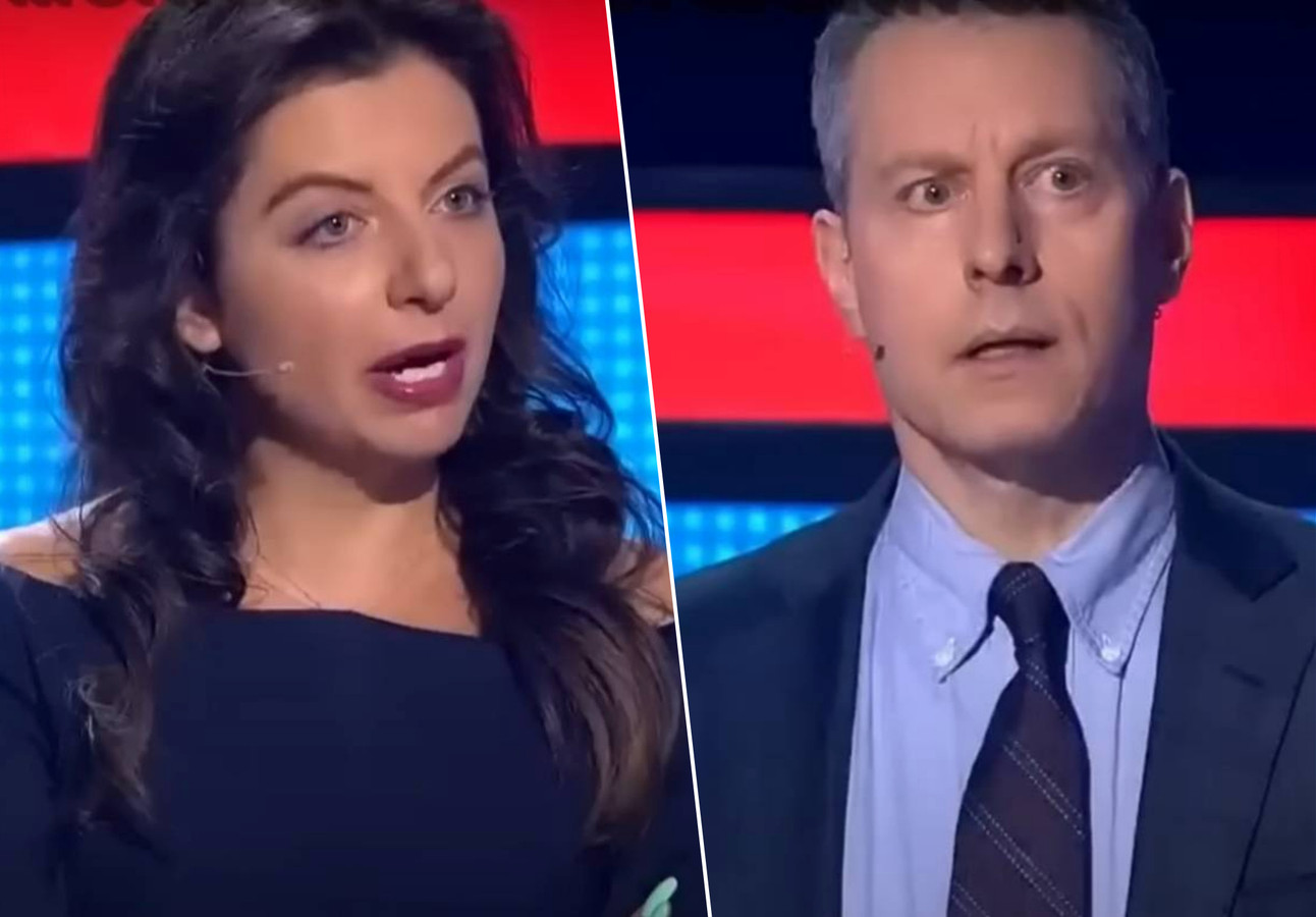 Spanning op Russische staatstelevisie loopt op: "Onderbreek me niet ...